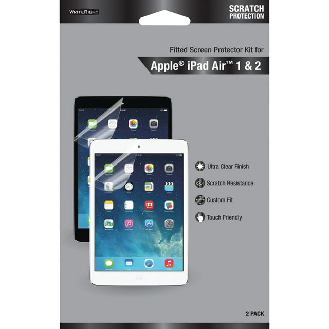 Fellowes WriteRight Screen Protectors for iPad Air 2/iPad Air, 2 pk ...