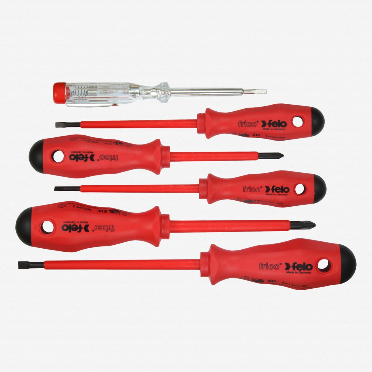 Felo 50120 6 Piece Insulated Slotted & Phillips Screwdriver Set w ...