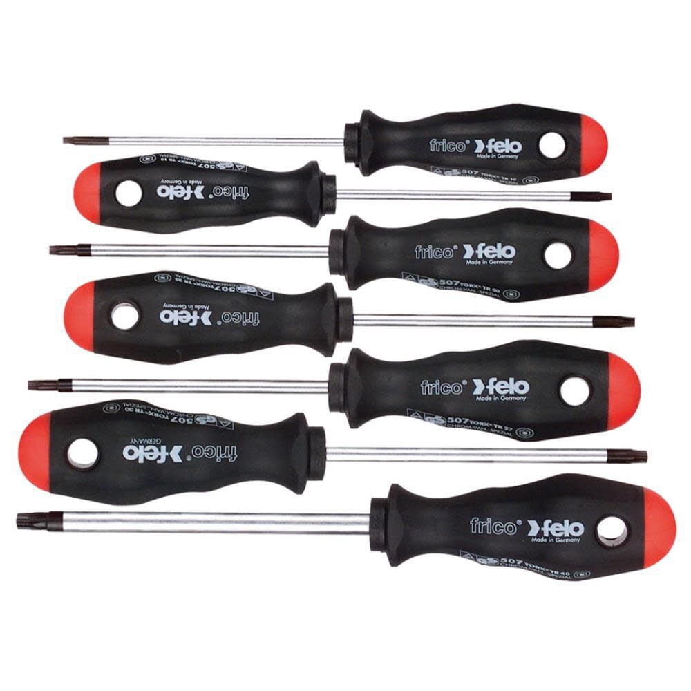 Felo 7 Pc Torx Screwdriver Set T9-T40 - 2 Component Handle - Walmart.com