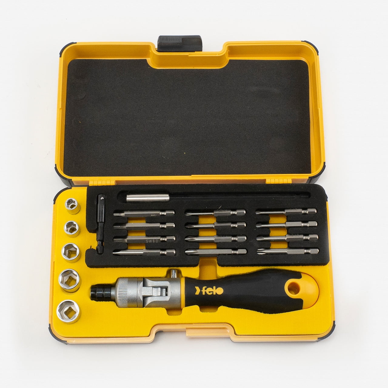 Felo Ergonic K Handle Ratcheting Screwdriver Box Set, 20 Pieces ...