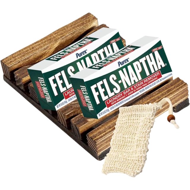 Fels-Naptha Laundry Detergent Bar Soap And Stain Remover Bundle ...