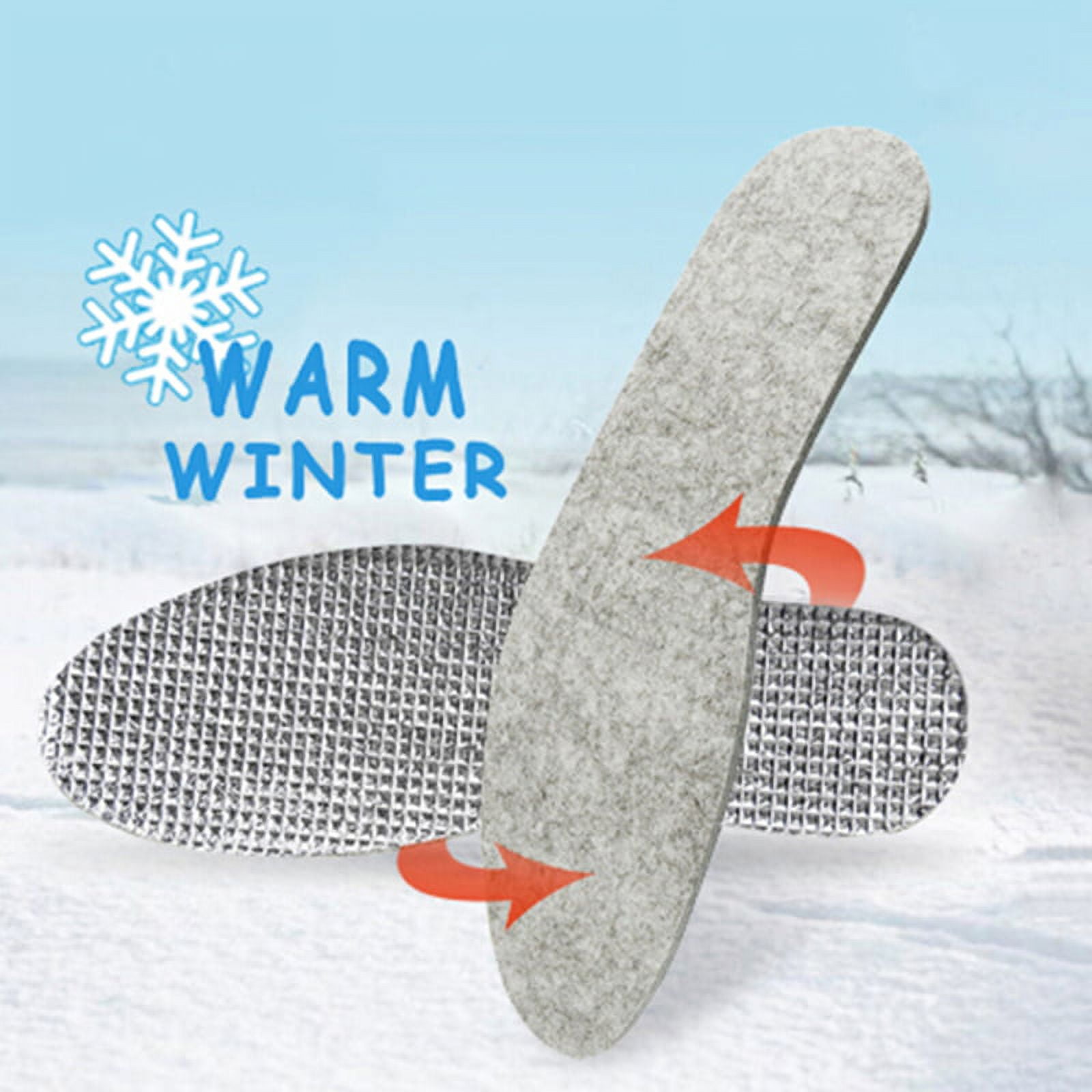 Felt Aluminum Foil Insoles for Winter Warm Summer Cool Waterproof Shoe ...