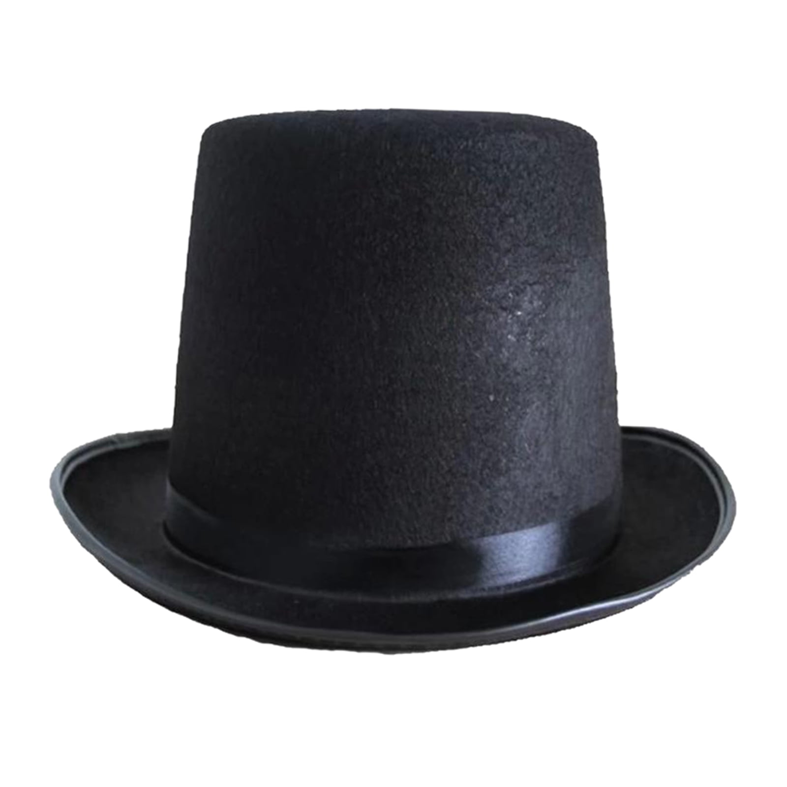 Baoblaze Felt Black Top Hat, Magician Costume Hat, Halloween Party ...