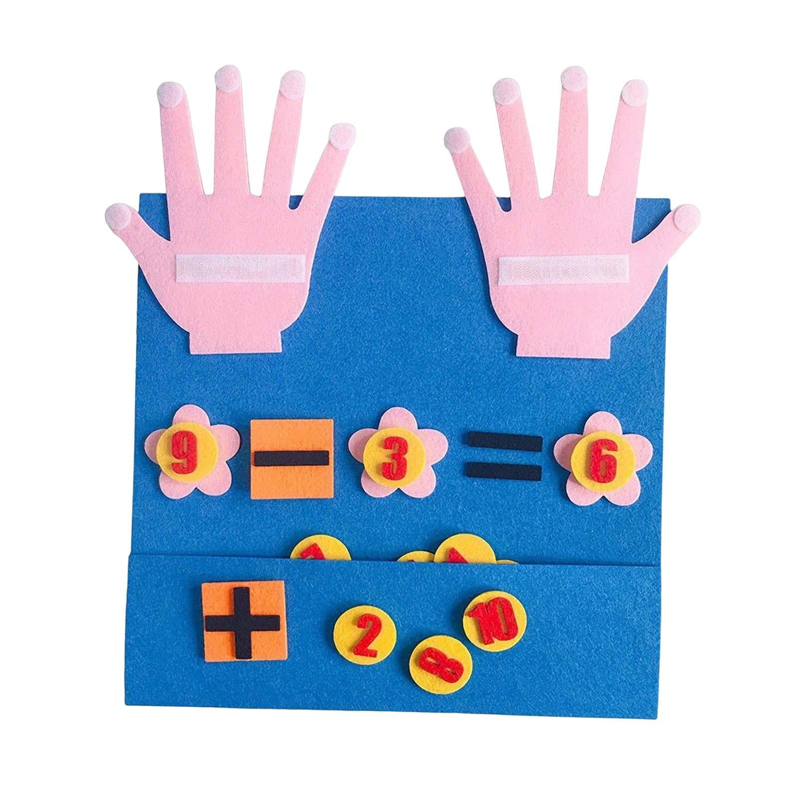 Felt Board Finger Numbers Counting Toy, Math Addition and Subtraction ...