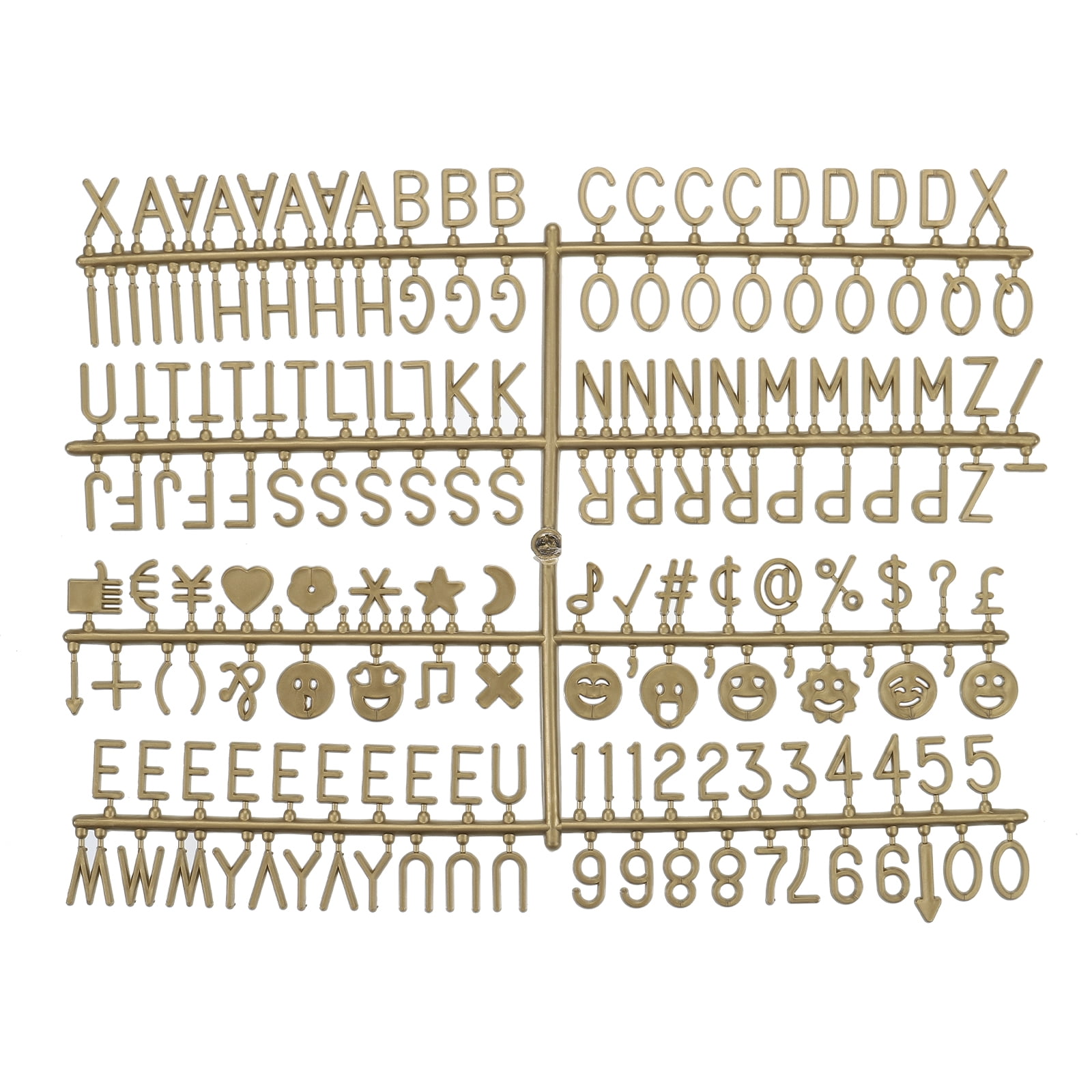 Felt Board Letters, 680 Characters Bronze 3/4" Letters Numbers Symbols ...