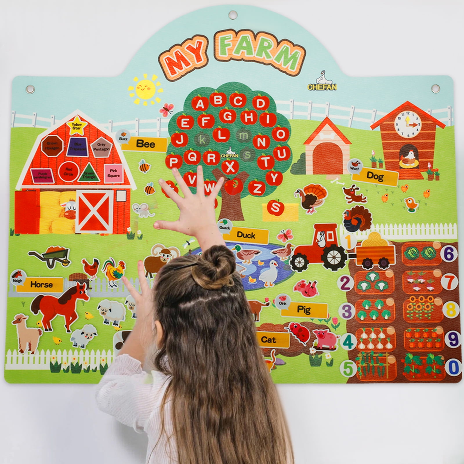 Felt Board Story Set Farm Theme Felt Story Board Early Educational ...