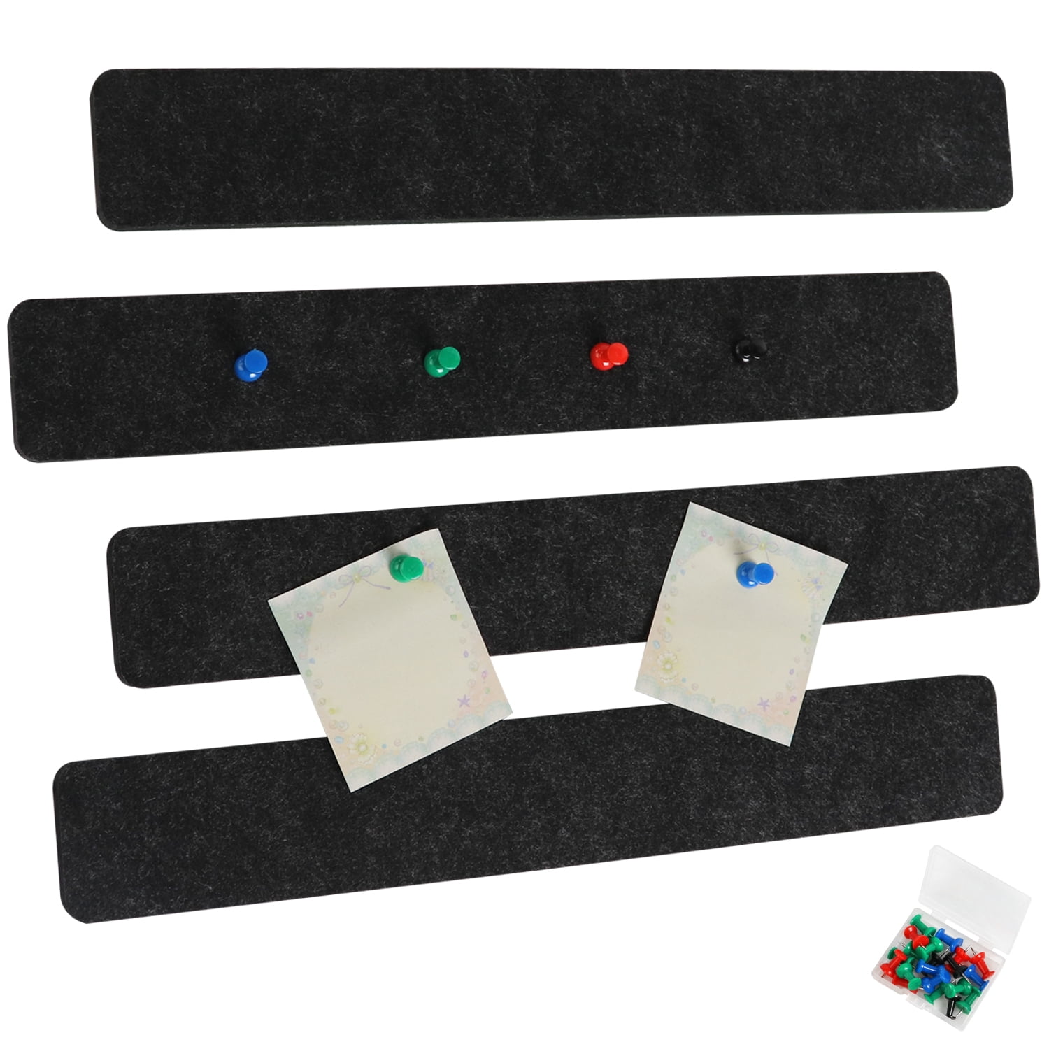 Felt Bulletin Board Bar Strip 13” Length (0.5 Inch Thick) Self-Adhesive ...