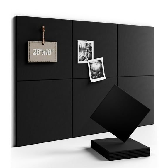 Felt Bulletin Board Tiles -28"x18" Cork Board Alternative for Office ...