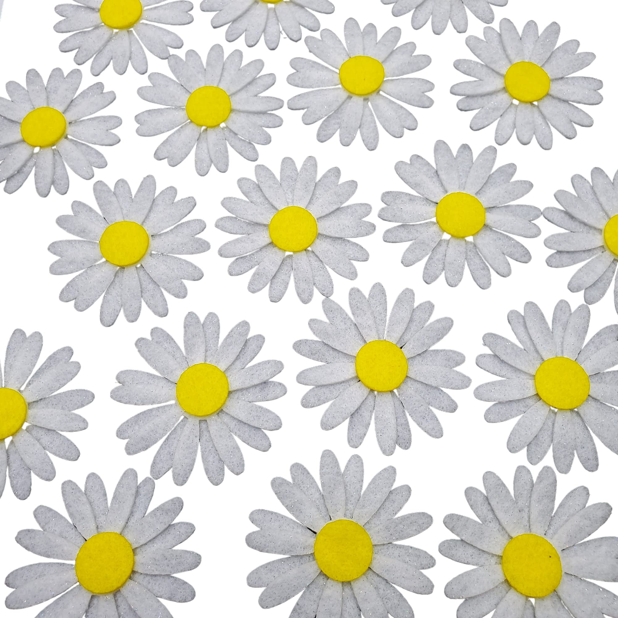 Felt Daisy Flower Cut Out | Pre-Cut Shapes for DIY Sewing Crafts | 20 ...