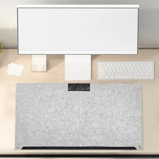 Felt Desk Mat and Mouse Pad Non-Slip for Home and Office - 80 x 40 cm ...