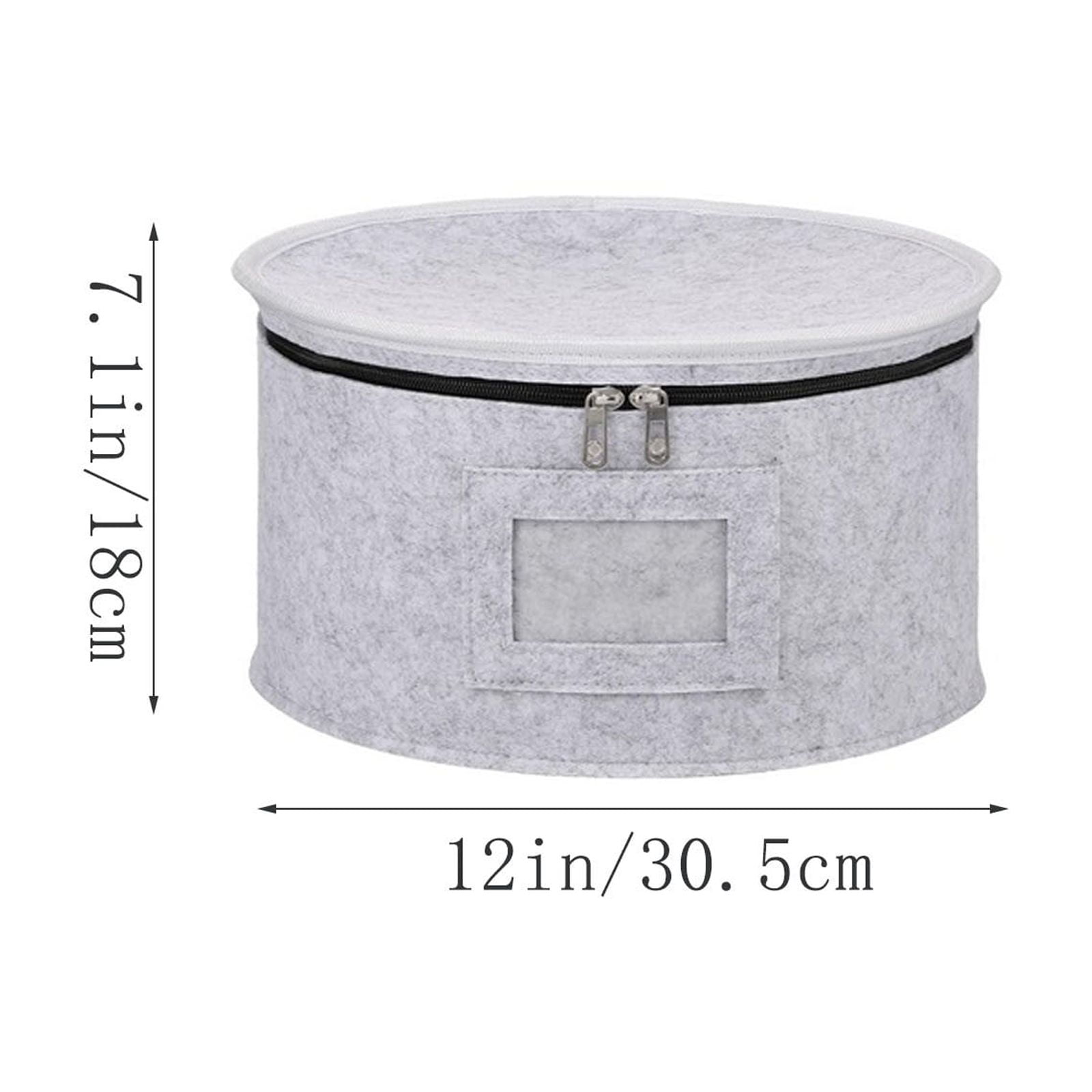 Felt Dish Storage Containers Set - Lidded Break-Proof China Storage ...