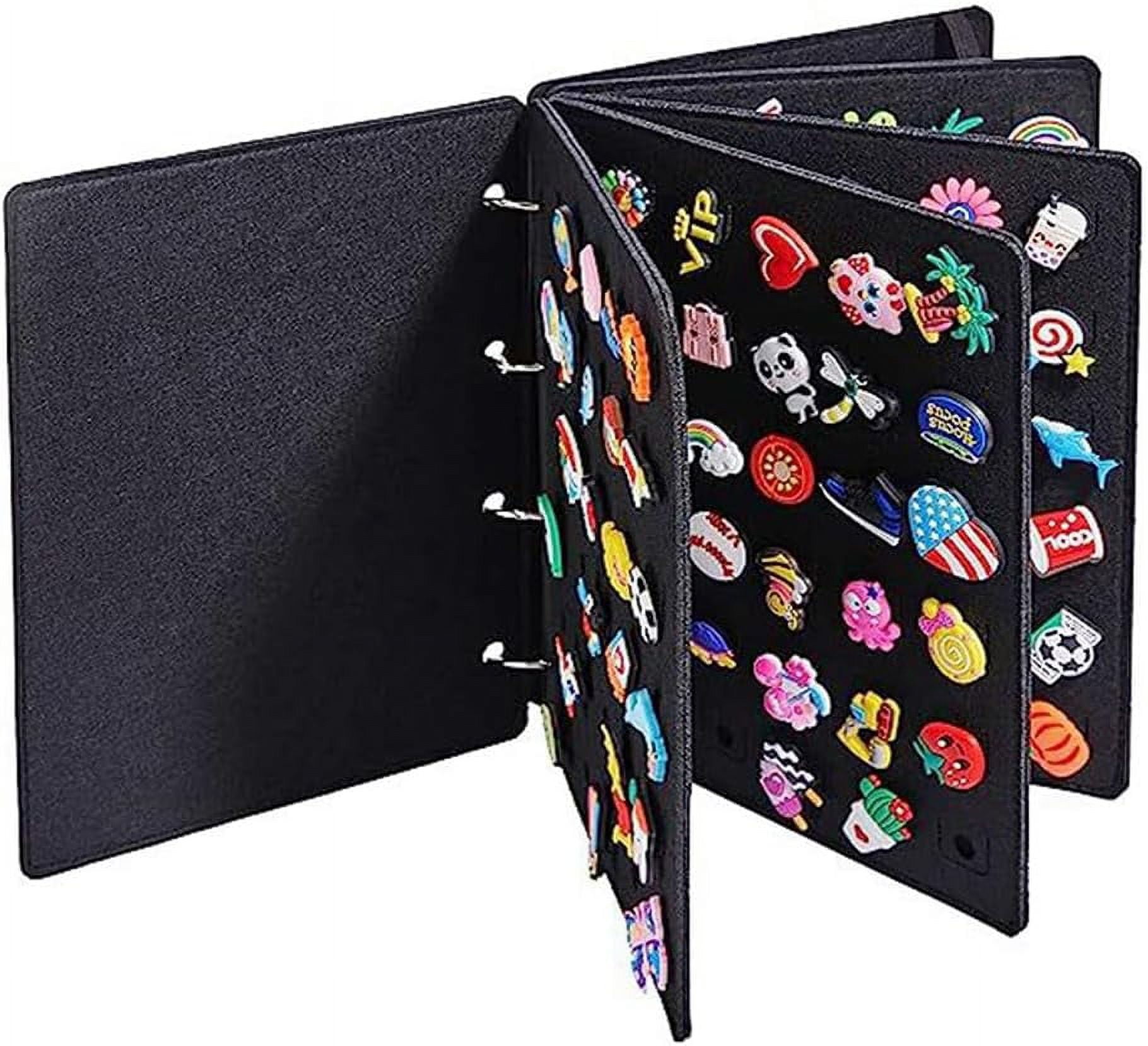 Felt Enamel Pin Display Pages with 6 Pcs Protect Pages & Removable Ring ...