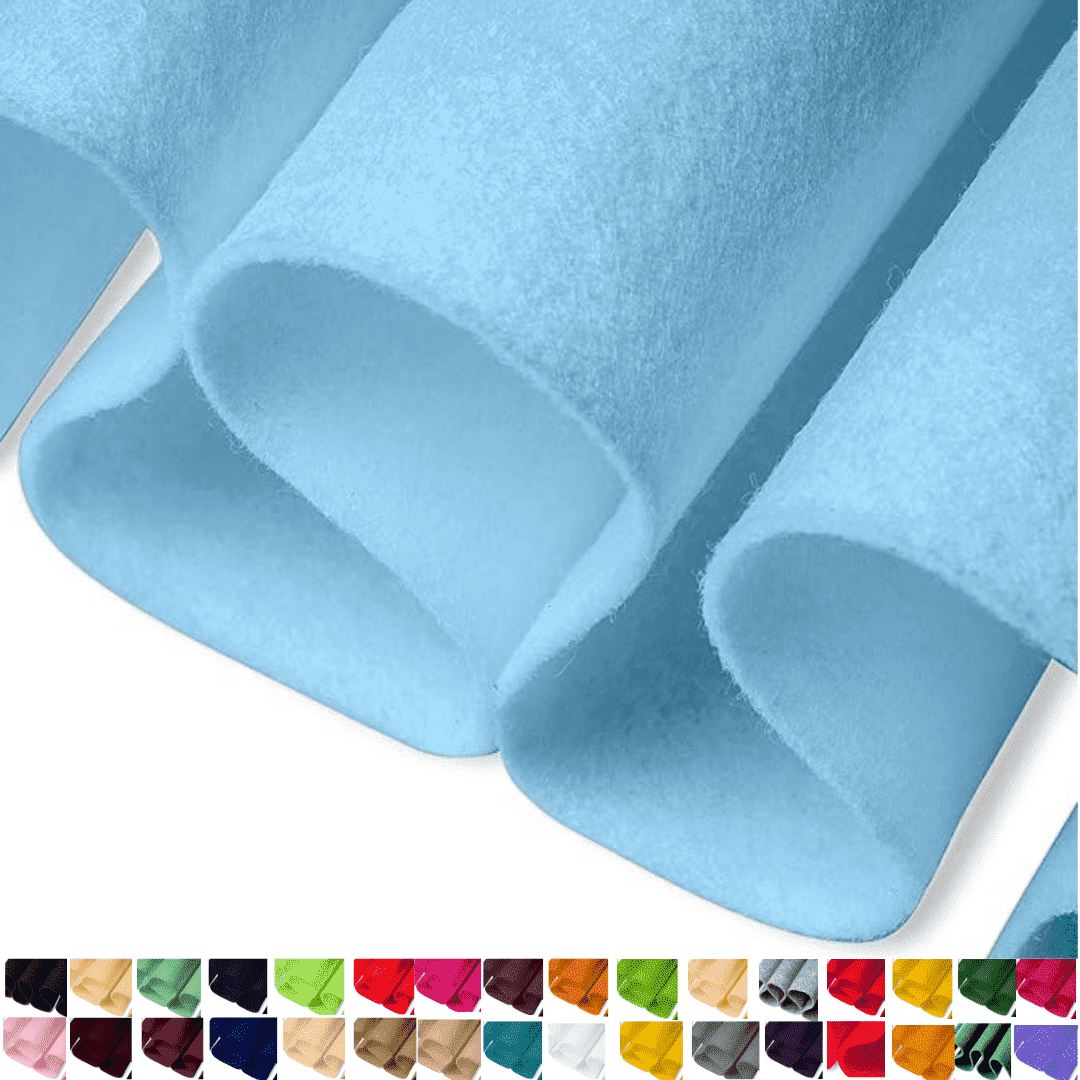 FabricLA Felt Fabric | 36"X 36" inch (1 Square Yard) 1.6mm Thick Fabric ...