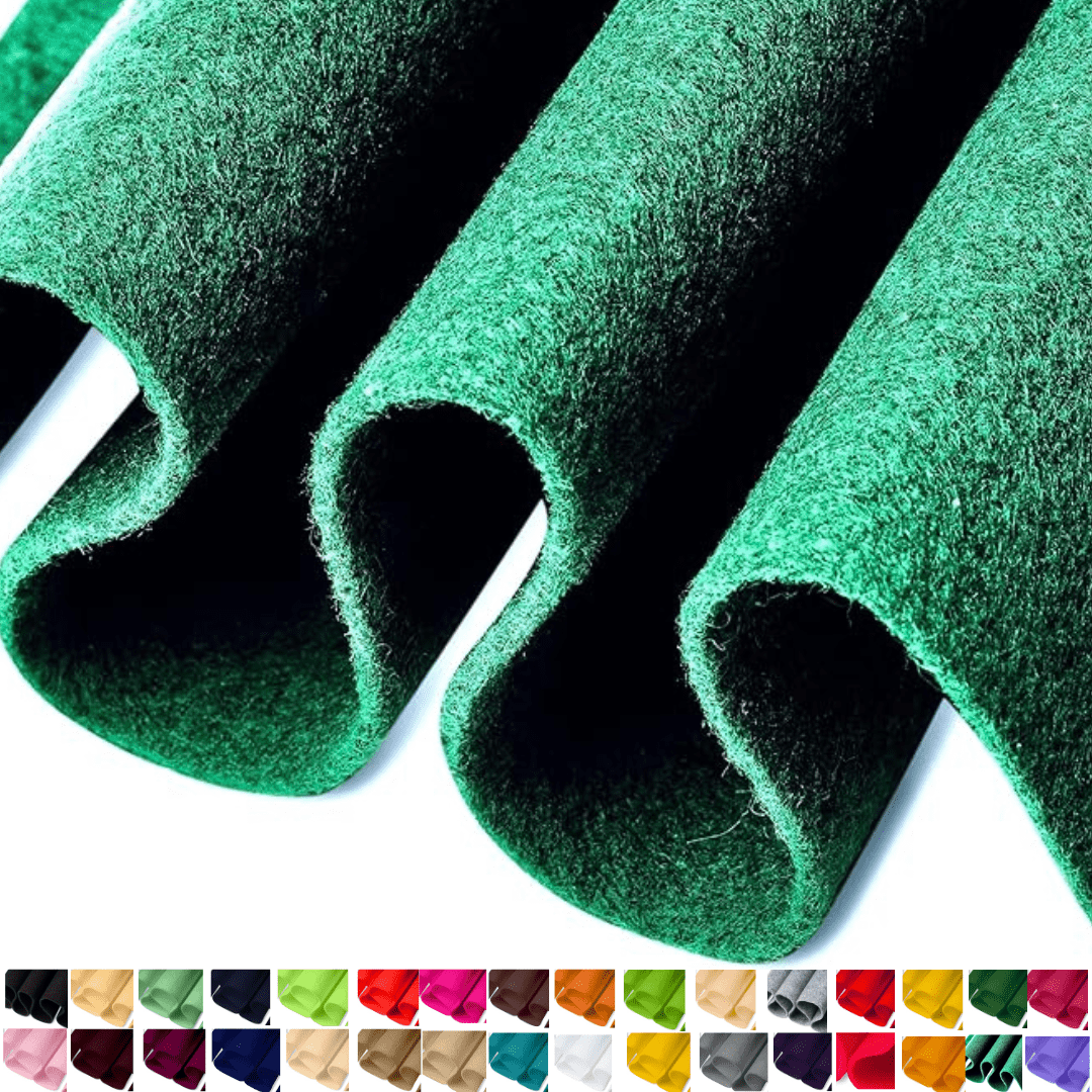 Felt Fabric | 72" Inch Wide & 1.6mm Thick Kelly Green Fabric | Non ...