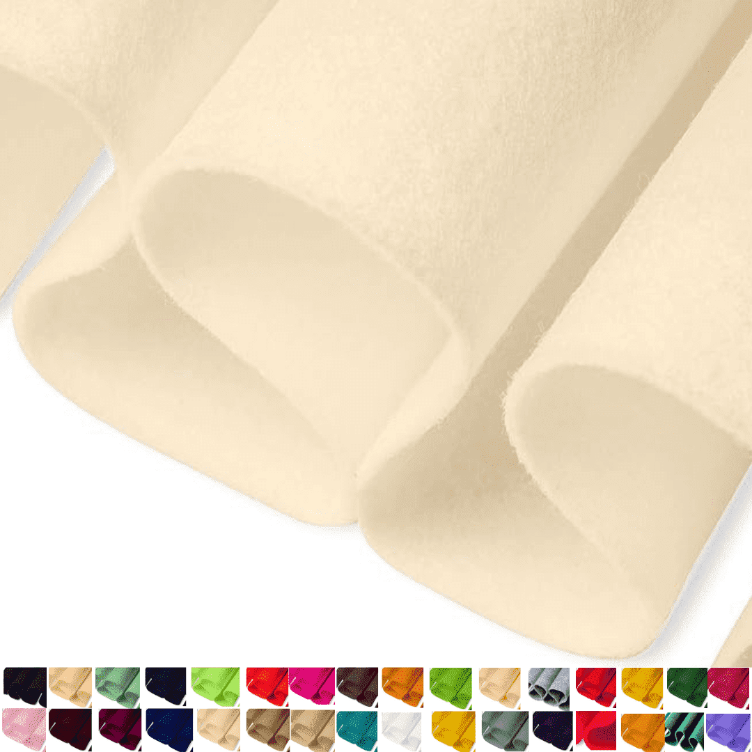 FabricLA Felt Fabric | 72" Inch Wide & 1.6mm Thick Sand Fabric | Non ...