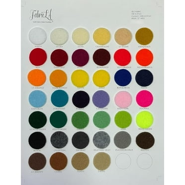 Felt Fabric Polyester Material Soft Texture for Craft Projects, Sewing ...