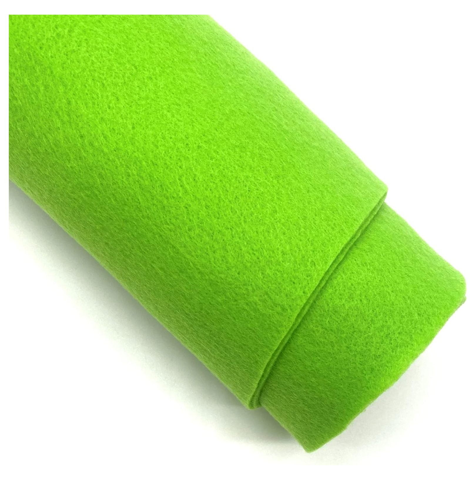 Felt Fabric by The Yard - 72" Wide & 1.6mm Thick Acrylic Felt - Soft and Durable Lime Green ...