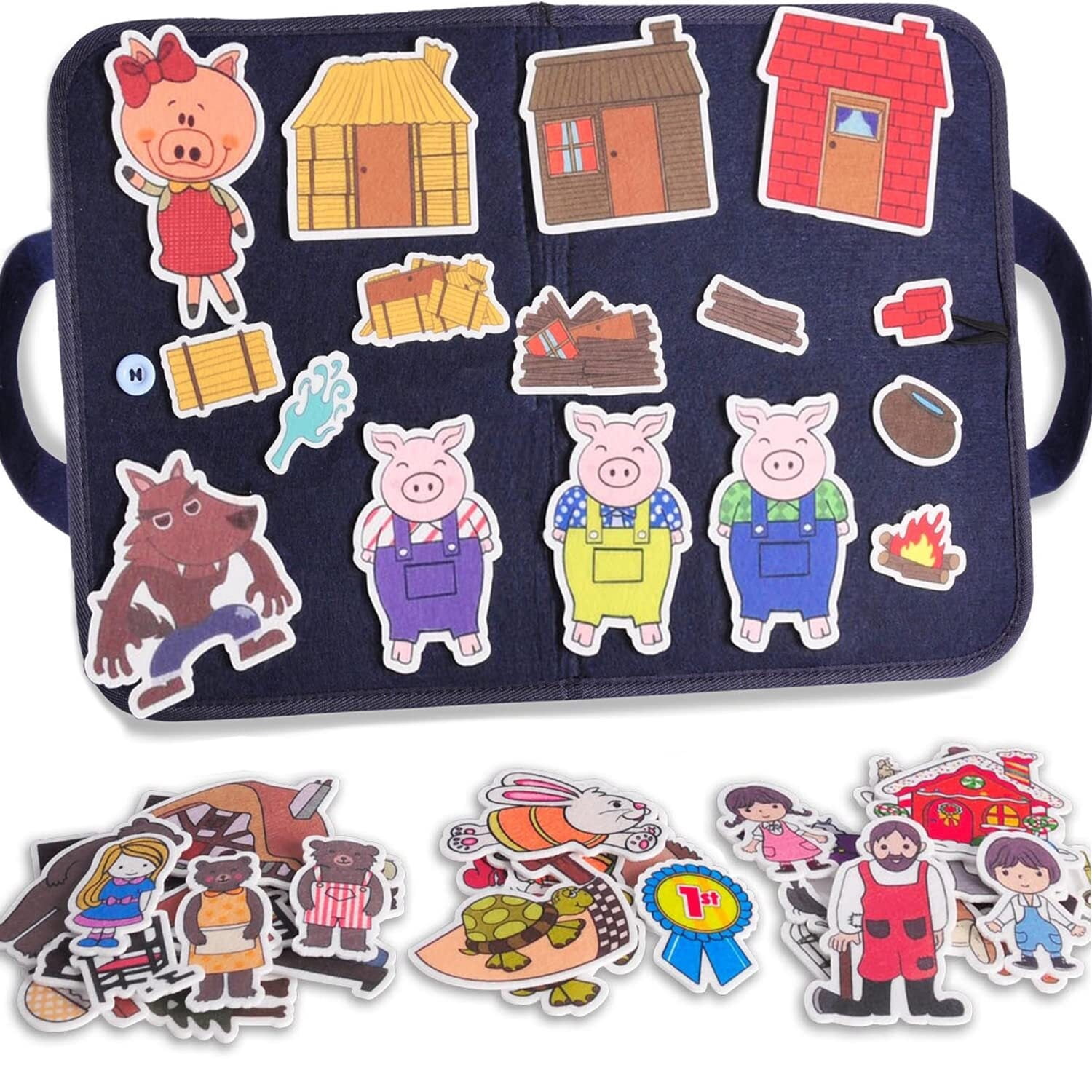 Felt/Flannel Board Story Set of 4, PRECUT Felt Pieces for Preschool ...