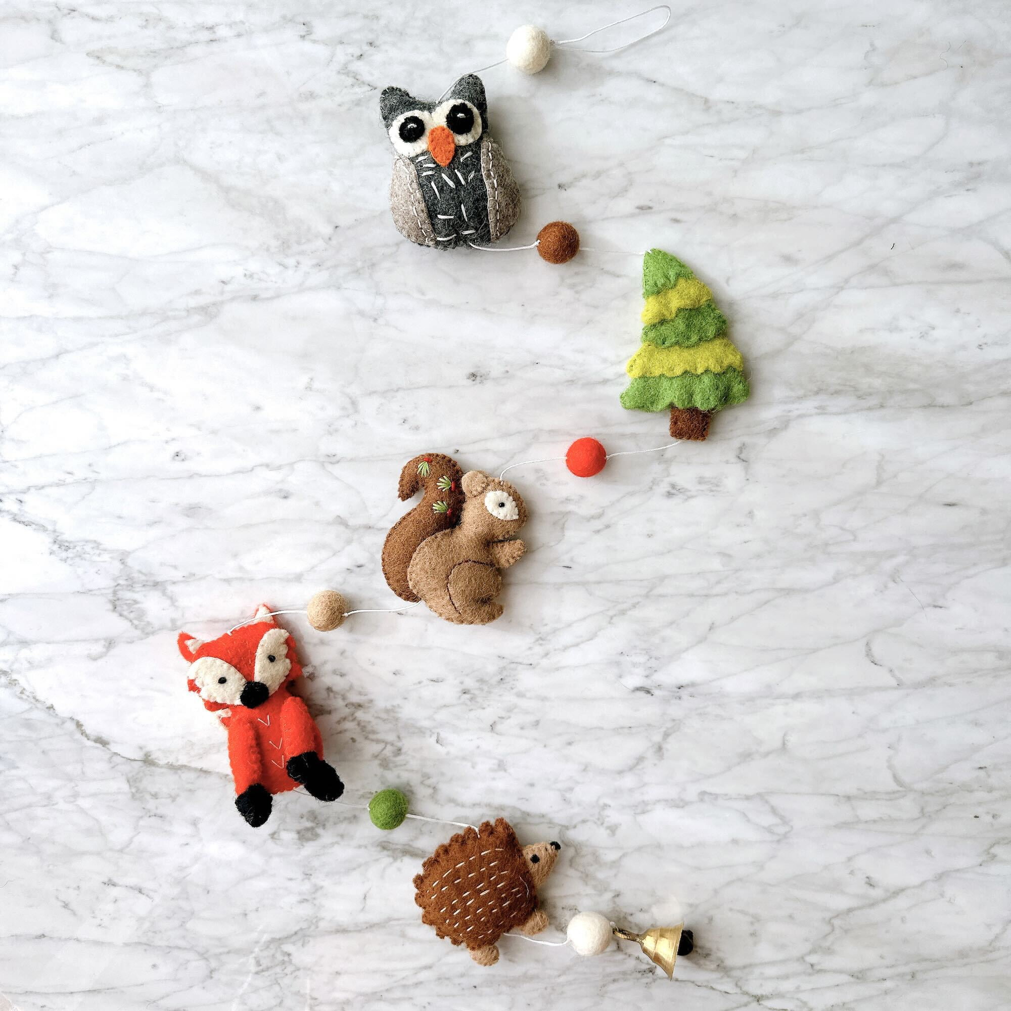 Felt Forest Animal Garland - Walmart.com