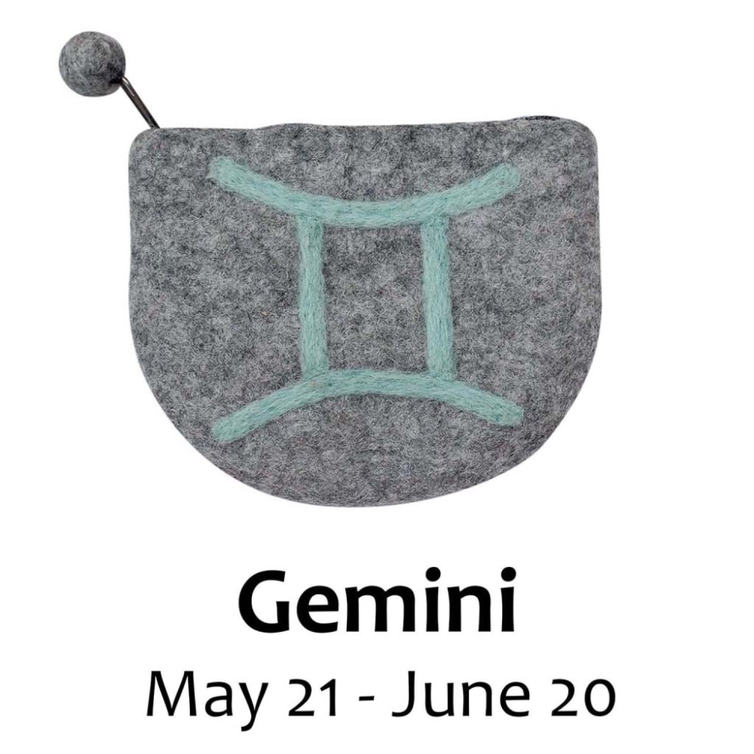 Felt Gemini Zodiac Coin Purse Global Groove - Walmart.com