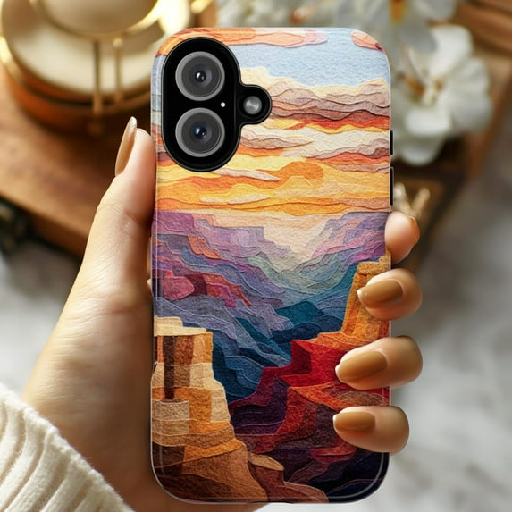 Felt Grand Canyon Sunset Nature Landscape Art Phone Case 17 16 15 14 13 ...