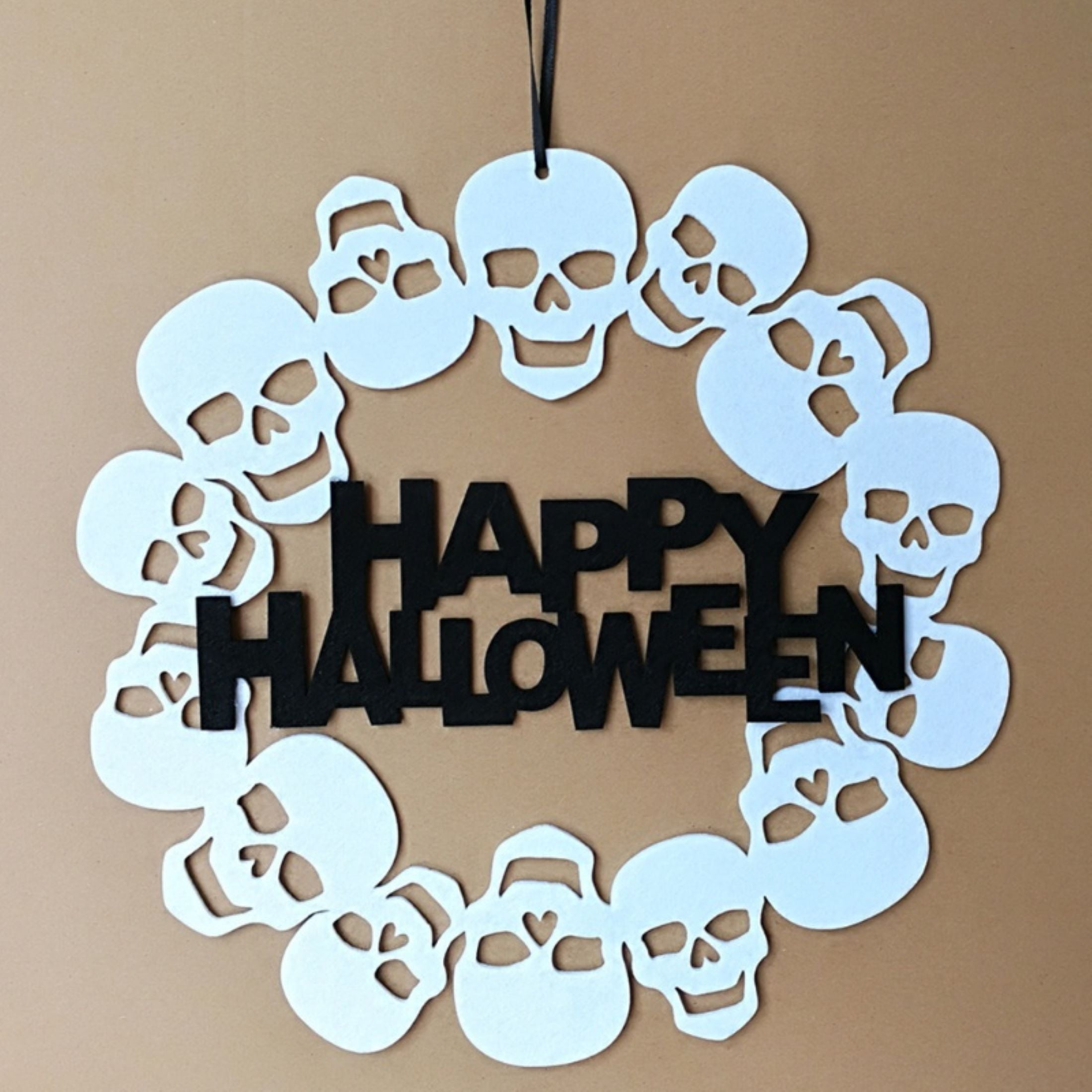 Felt Halloween Door Hanging Decoration - Indoor Outdoor Party Decor for ...