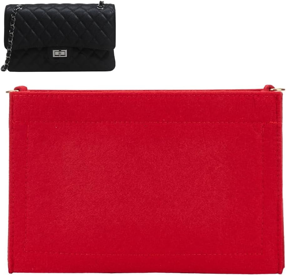 Felt Handbag Insert Organizer Purse Organizer with Handle Handbag ...