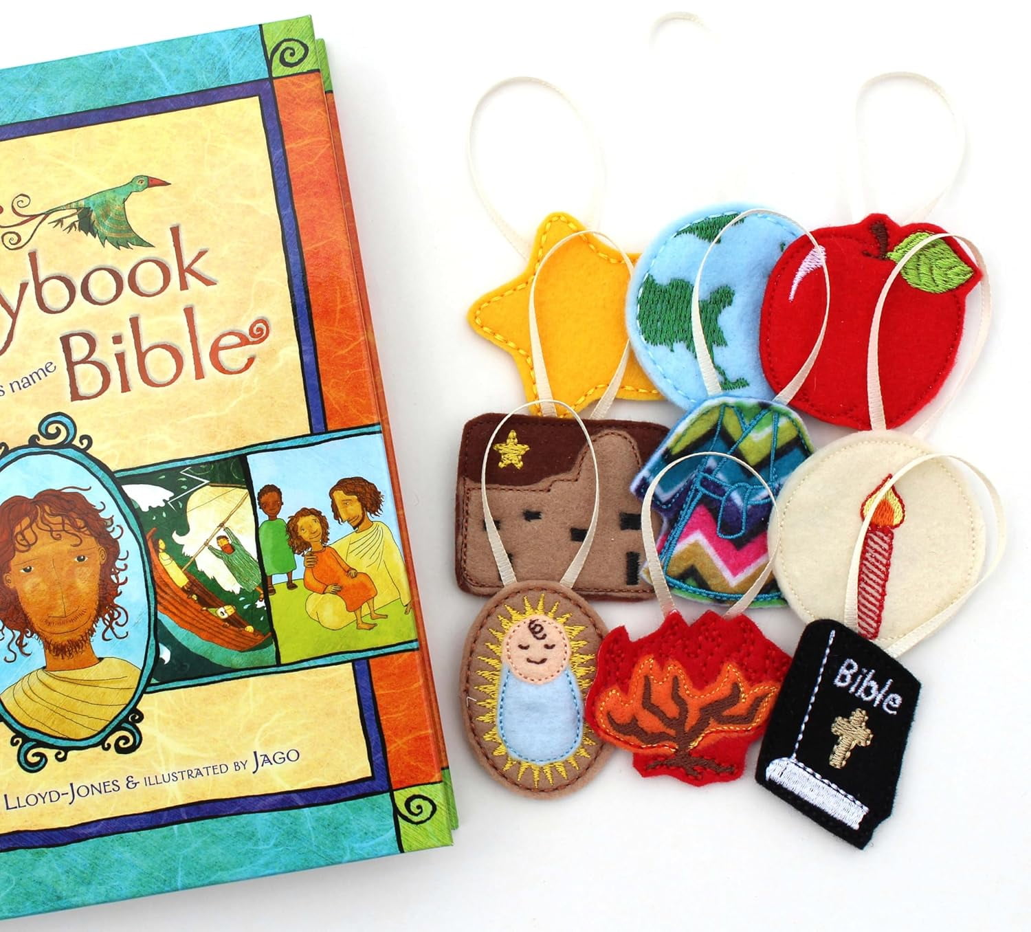 Felt Jesse Tree Advent Ornaments corresponding with The Storybook Bible ...