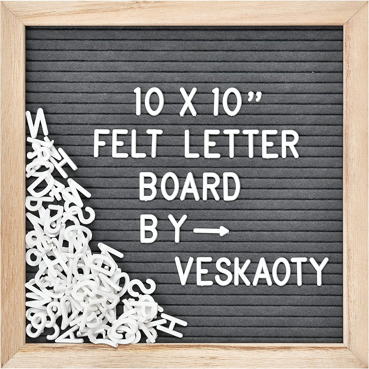 Felt Letter Board with 294 Letters, Numbers & Symbols - 10 x 10 inch ...
