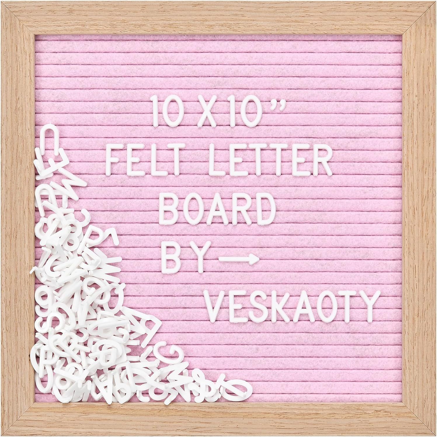 Felt Letter Board with 294 Letters, Numbers & Symbols - 10 x 10 inch ...