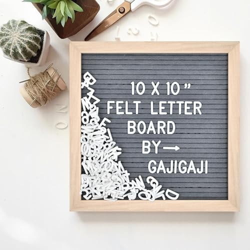 Felt Letter Board with 294 Letters, Numbers, Symbols - 10x10 inch ...