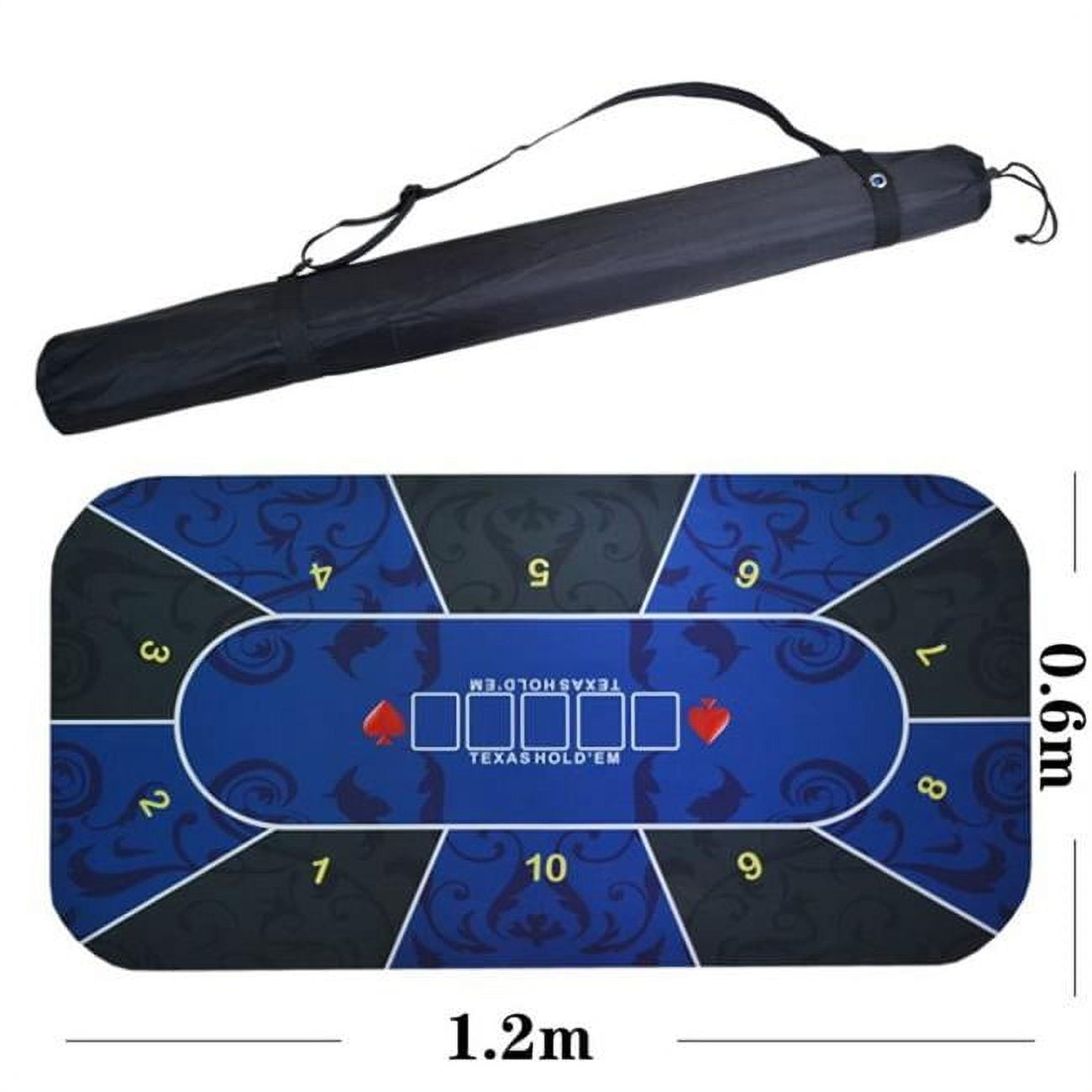 Felt Mat Texas Poker Black Jack Rubber Home Gaming Desk Pad - Walmart.com
