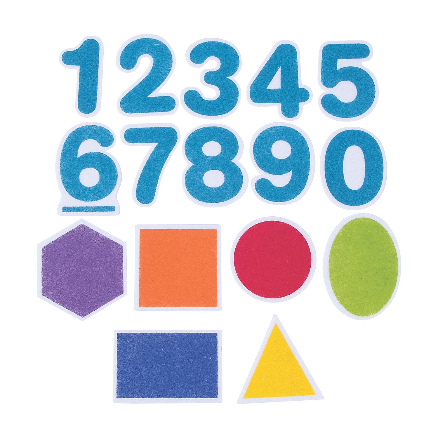 Brandclub - Felt Numbers Set - Educational - 16 Pieces