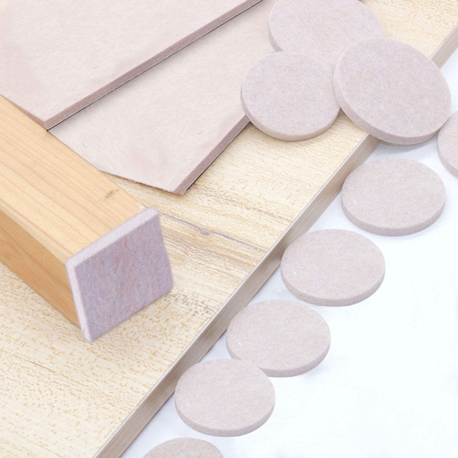 Felt Pads 10 PCS Beige, Felt Furniture Pads for Protecting Hardwood ...