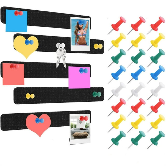 Felt Pin Board Bar Strips Bulletin Board，Bexikou Notice Board Self ...