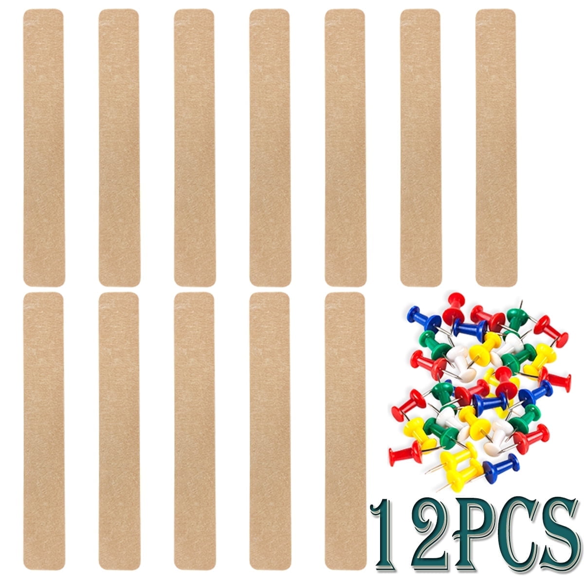 Felt Pin Board Bulletin Board Bar Strip for Office Home Classroom ...