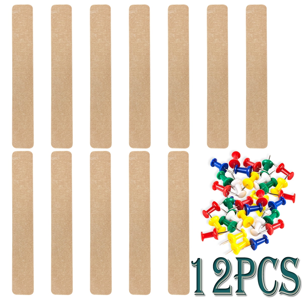 Felt Pin Board Bulletin Board Bar Strip for Office Home Classroom ...
