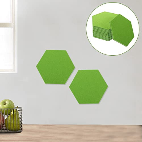 Felt Pin Boards for Walls 12Pcs Hexagon Felt Bulletin Board for Wall ...