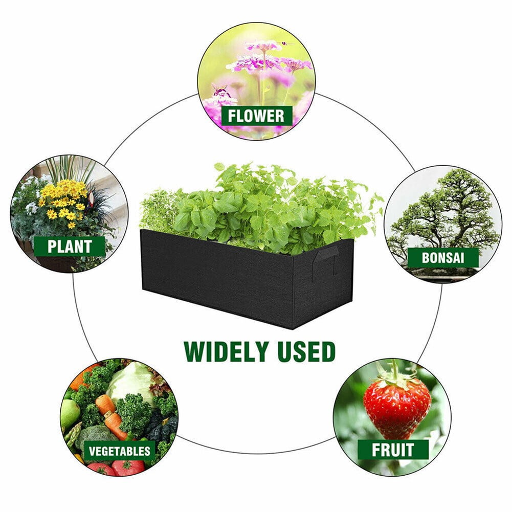 Felt Plant Bags For Planting Vegetables Flowers Non-Woven Fabrics Plant ...