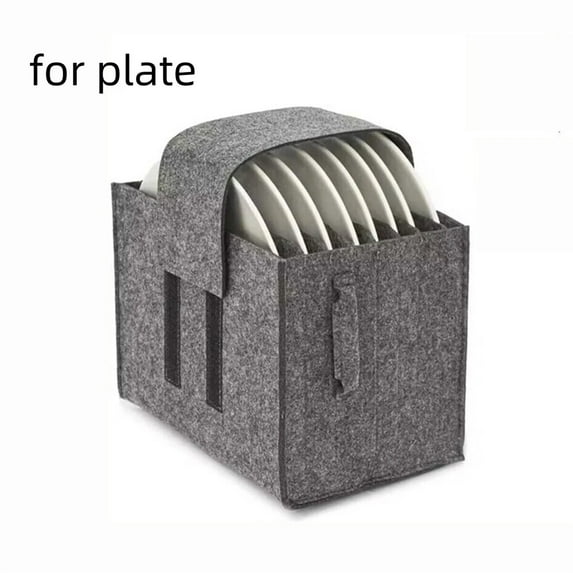 Felt Plate Dish Cup Storage Bag Holder Thicken Camping Tableware ...