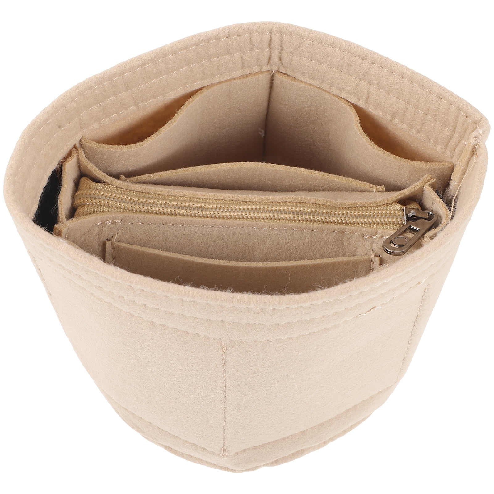 Felt Purse Organizer Cosmetic Purse Insert Cylinder Bag Insert Liner ...