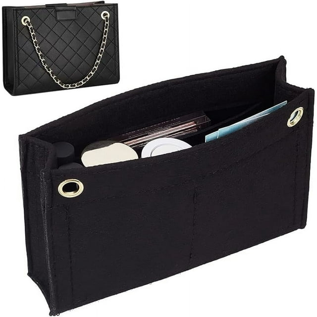 Felt Purse Organizer Insert Small Tote Handbag Shaper Toiletry Pouch ...