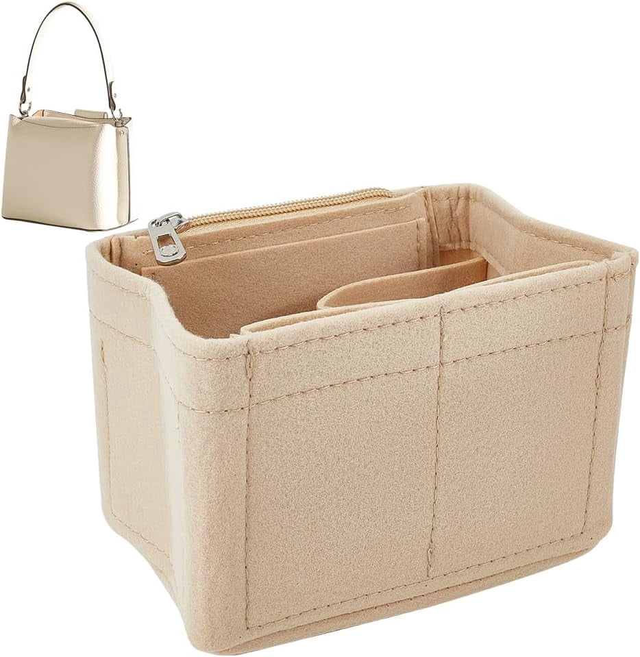 Felt Purse Organizer Insert Tote Bag Organizer Insert Mini Tote Basket ...
