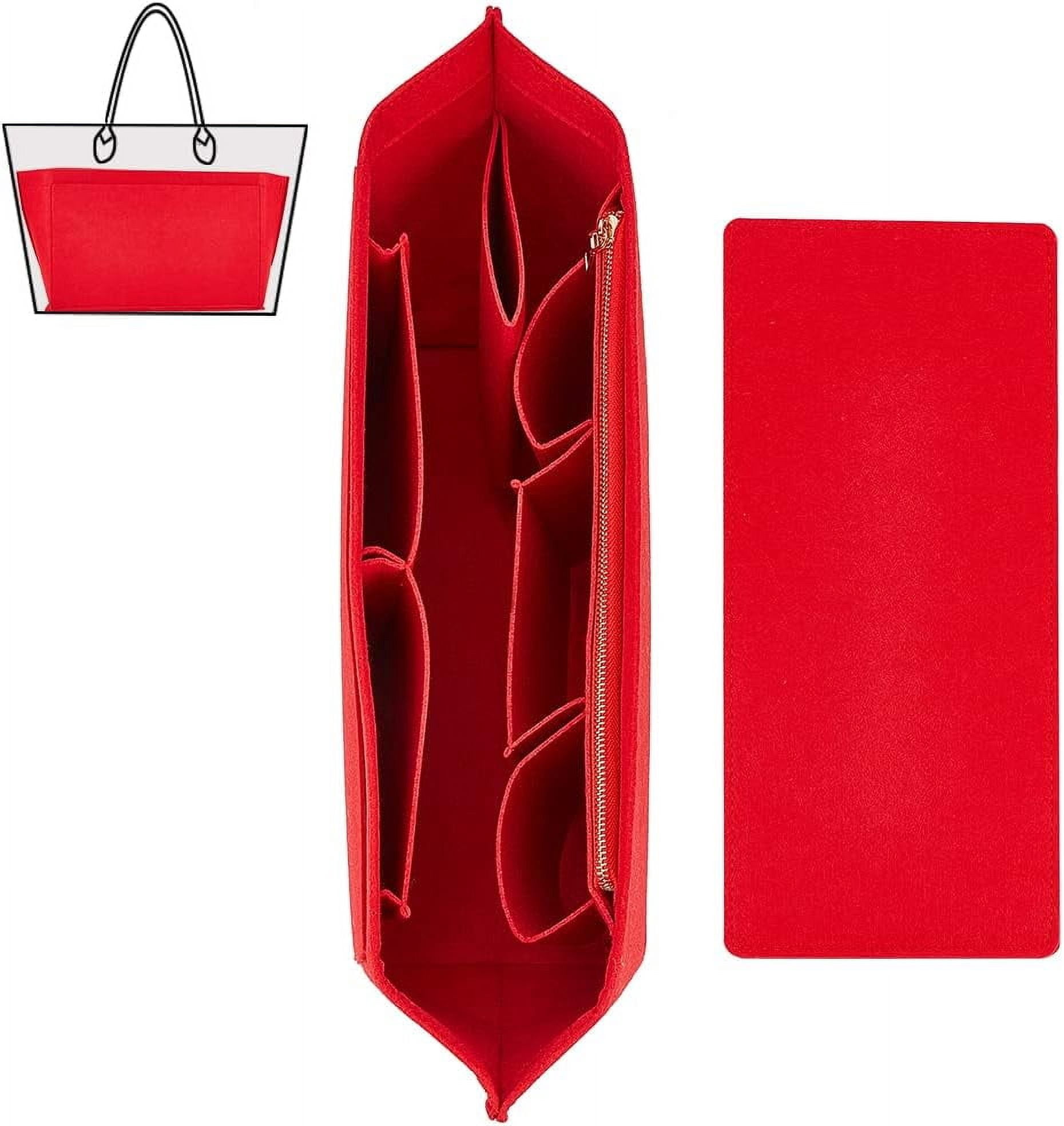 Felt Purse Organizer Insert with Handbag Base Shaper Soft Tote Bag ...