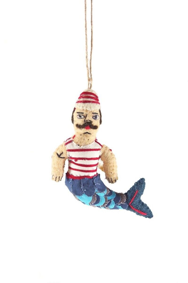 Felt SAILOR MERMAN Christmas Ornament by Cody Foster - Walmart.com