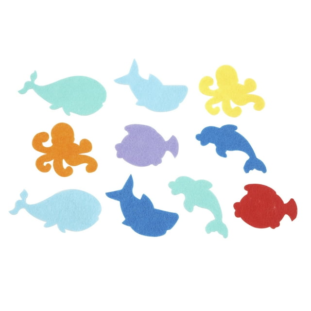 Felt Sea Animals Shapes Scrap Pack - 50ct. by Creatology™ - Walmart.com