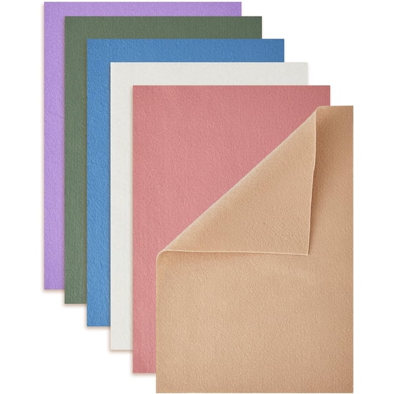Felt Sheets - 6PCS Soft Felt Squares (8x12 A4), 1.5mm Thick, Ideal for ...