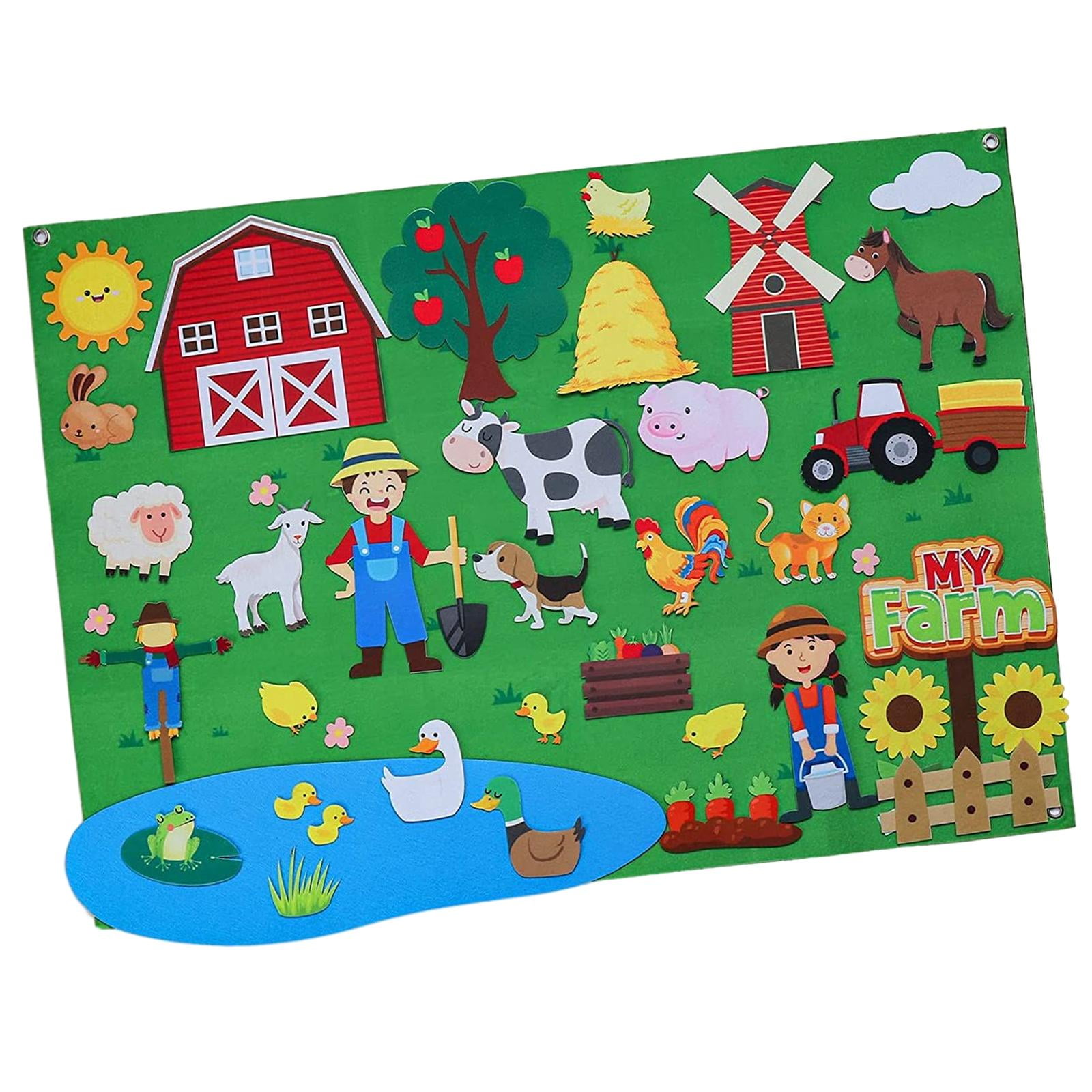 Felt Story Board Early Education Interactive for Kindergarten Travel ...