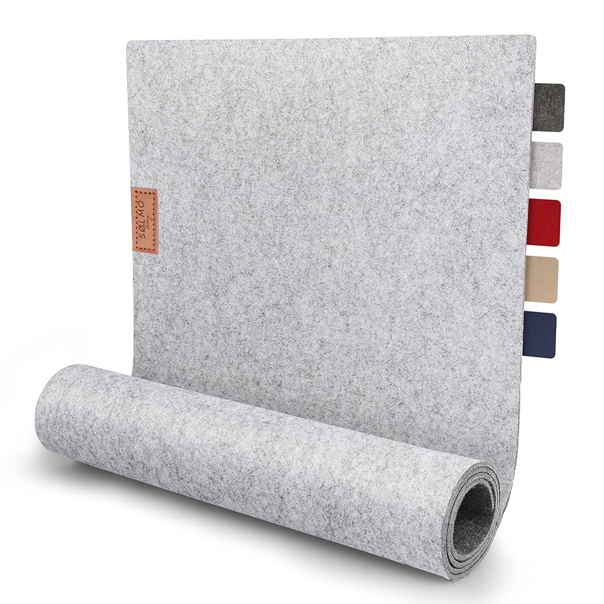 Felt Table Runner 40x12in I Felt Table Runner with Leather I Heat ...