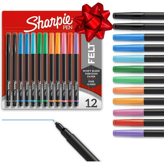 Felt Tip Pens, Fine Point Pens (0.4mm), Felt Tip Markers, Assorted ...